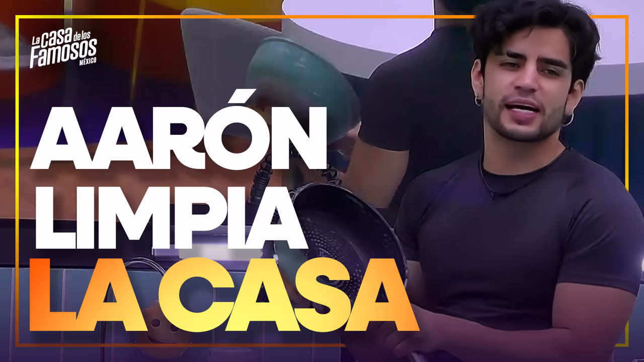 Aarón se pone a limpiar La Casa tras la visita del Vítor | La Casa de ...
