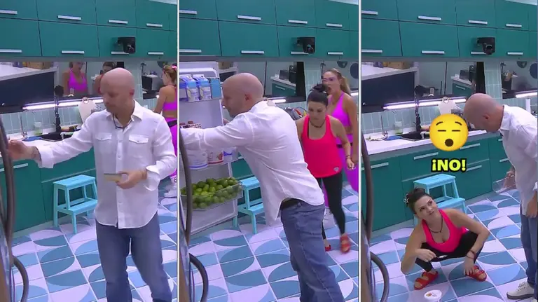 Facundo tira el yogur y... ¡Dalílah lo come del piso! | La Casa de los Famosos México | La Casa ...